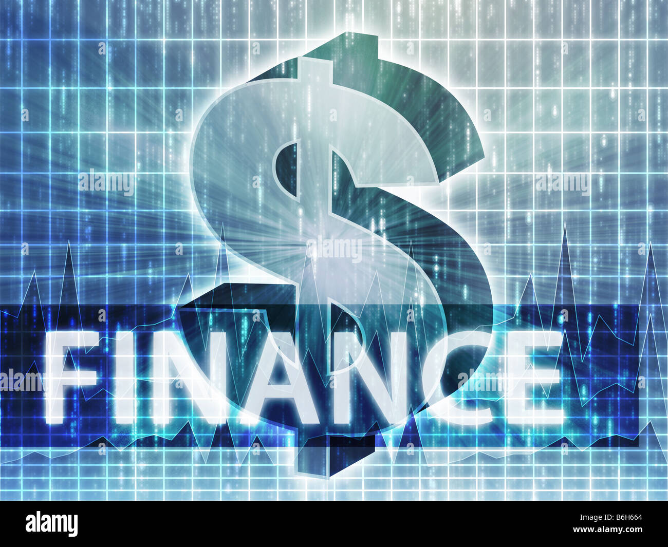 Finance illustration dollar symbol over financial design Stock Photo ...