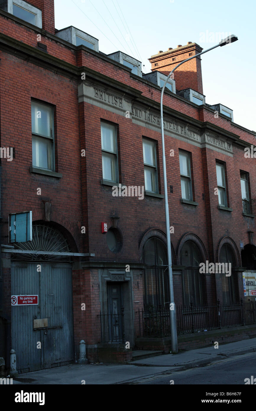 An old shipping company building in the Docklands district of the city ...