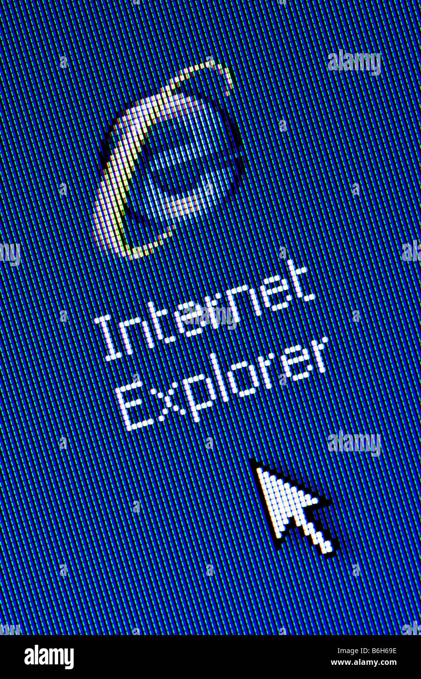 Macro Screenshot Of Internet Explorer Web Browser Desktop Icon Editorial Use Only Stock Photo 