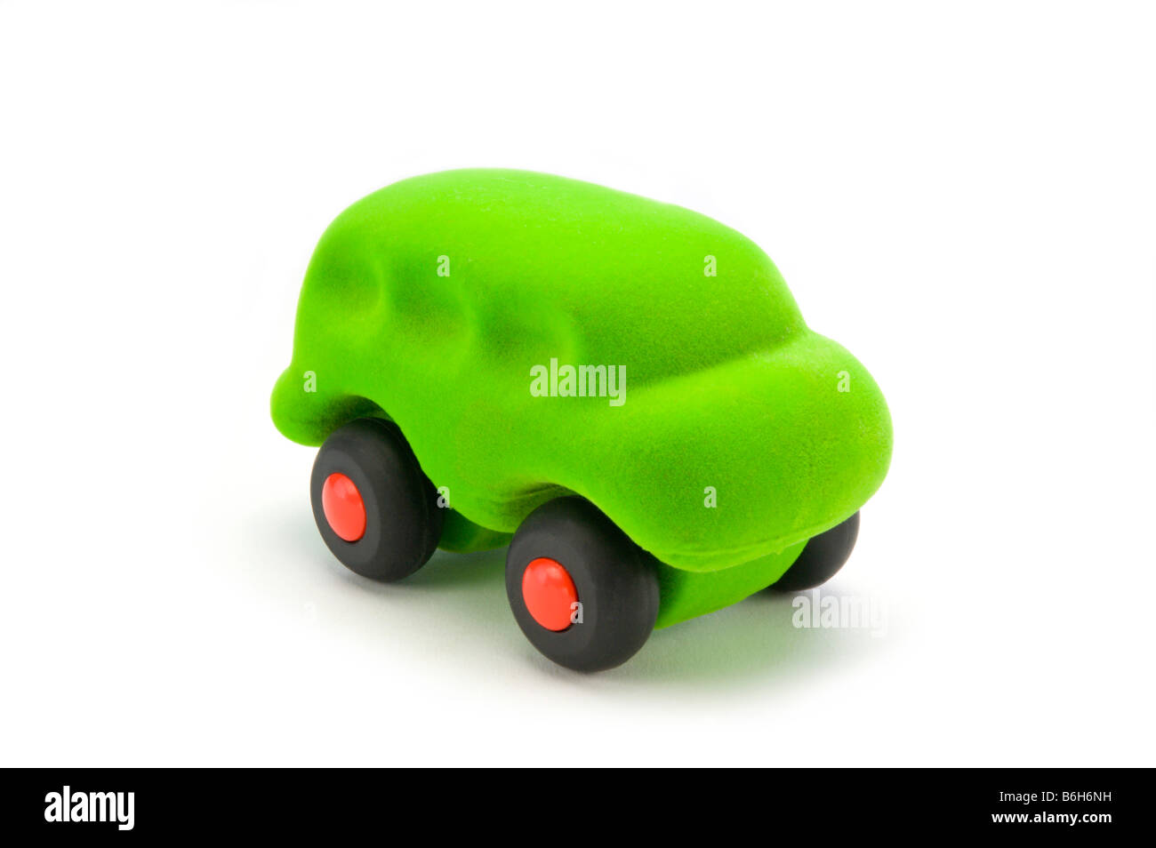 Toy green car Cut Out Stock Images & Pictures - Alamy