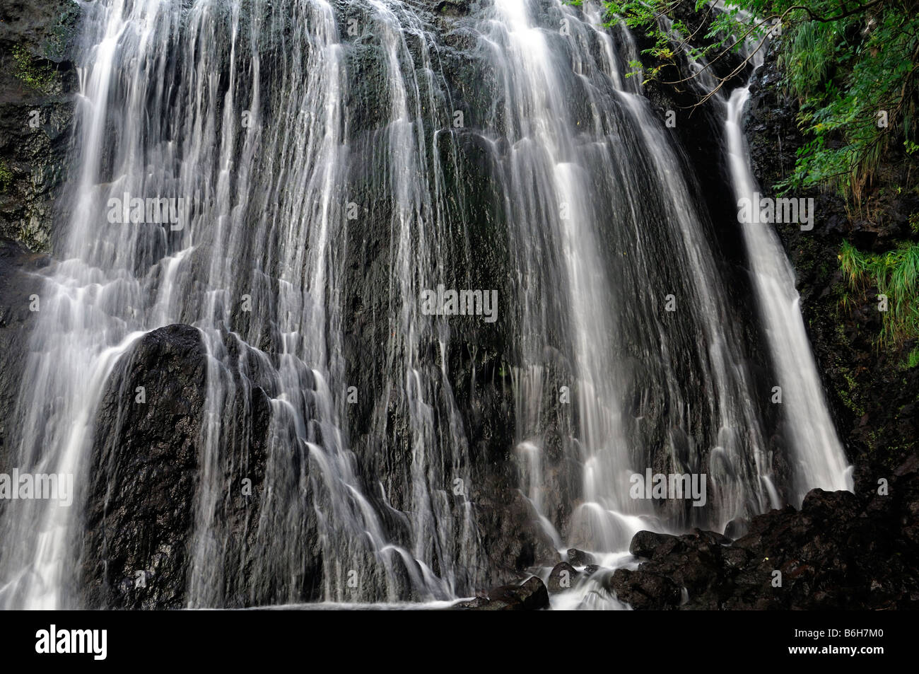 connemara waterfall rapids cascade on a small stream river flowing ...