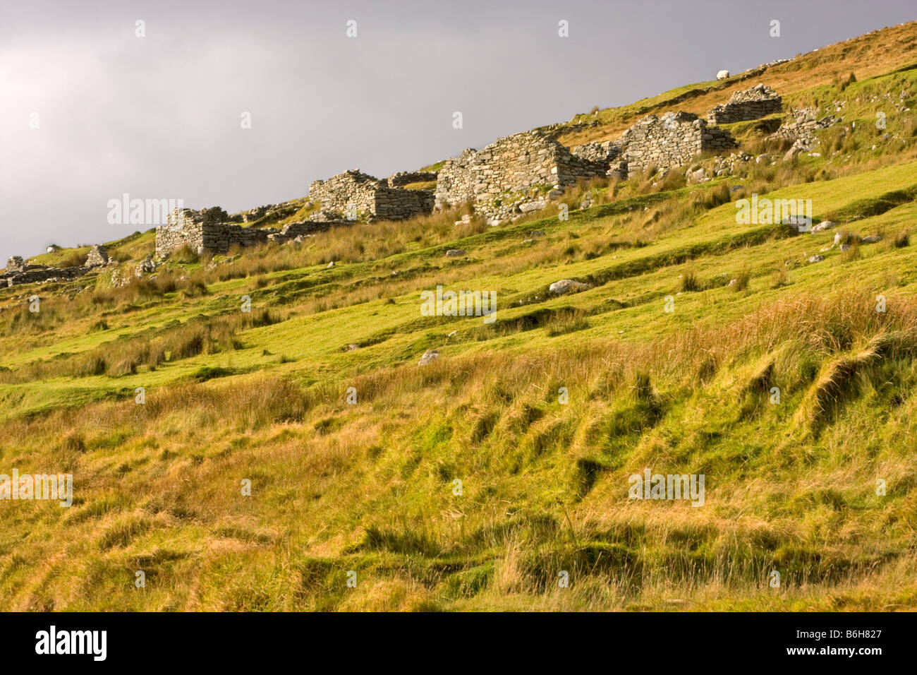 Deserted village mayo ireland achill hi-res stock photography and ...