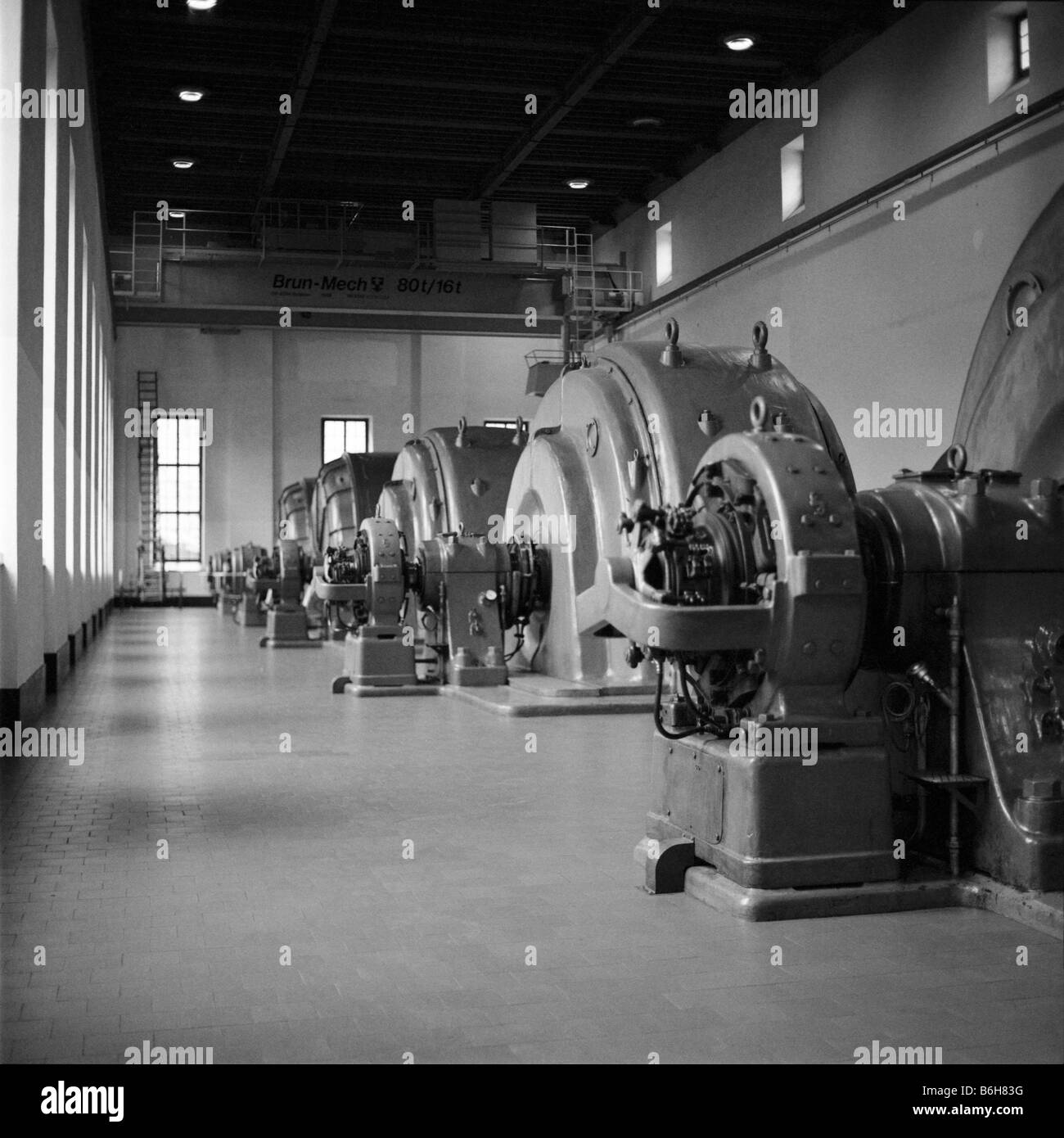 Inside of hydroelectric power plant Stock Photo - Alamy