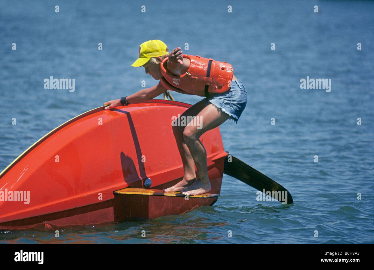 Sunfish Sailboat Capsize