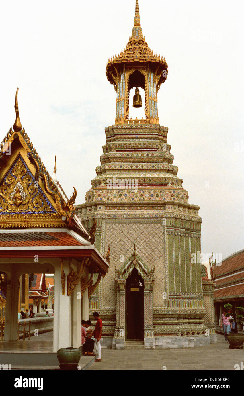 Bell tower in the Grand Palace in Bangkok, Thailand Stock Photo - Alamy
