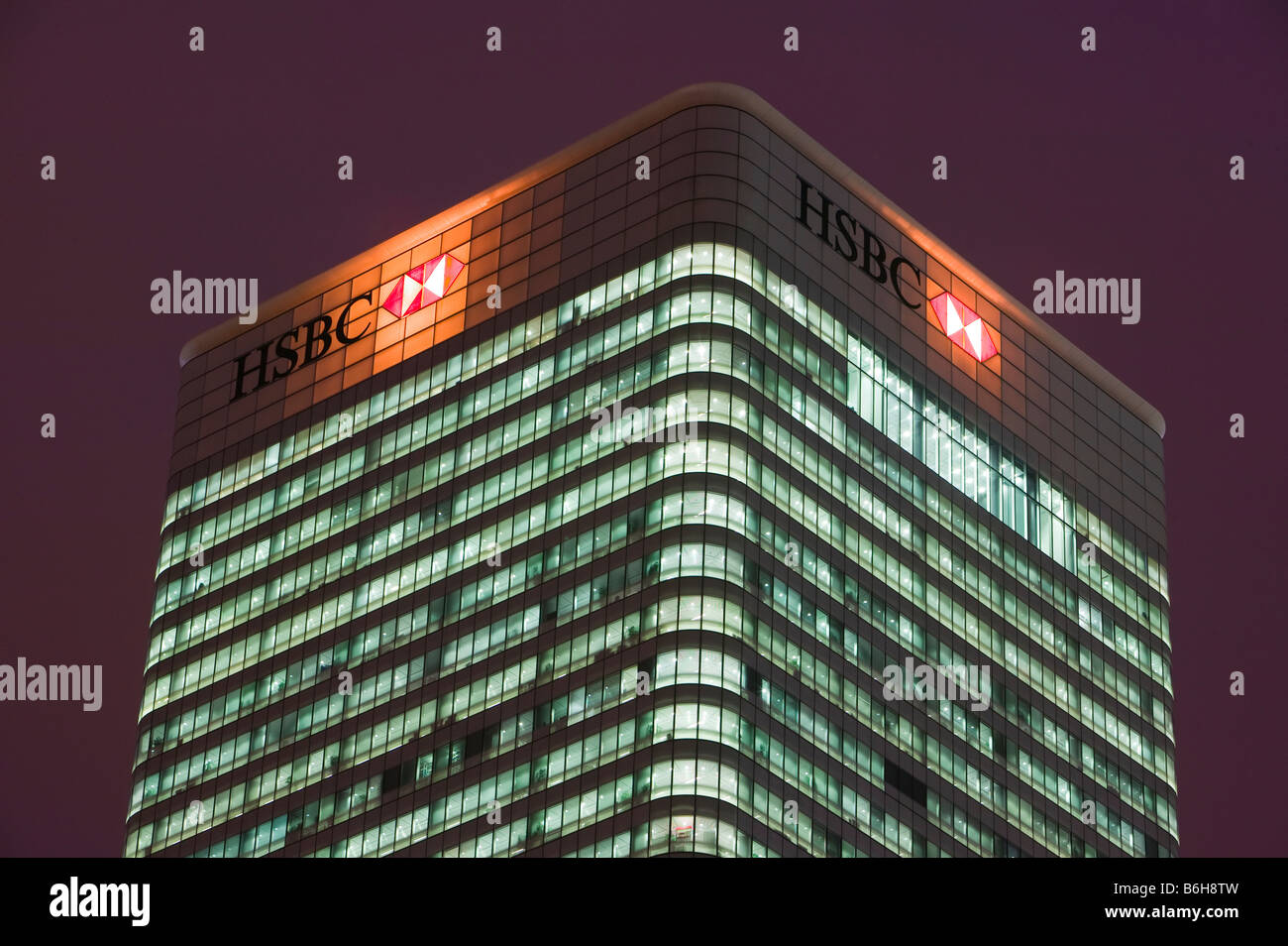 HSBC Bank headquarters at Canary Wharf in London UK Stock Photo - Alamy