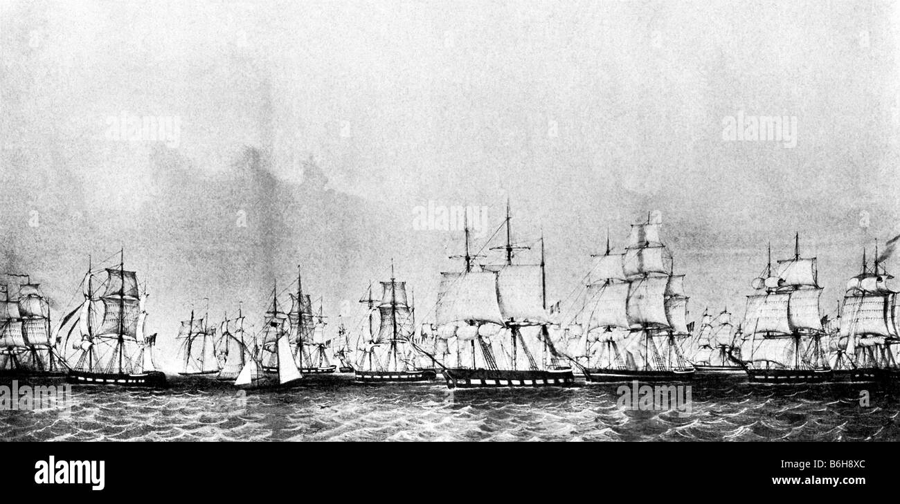 The Stone Fleet Stock Photo - Alamy