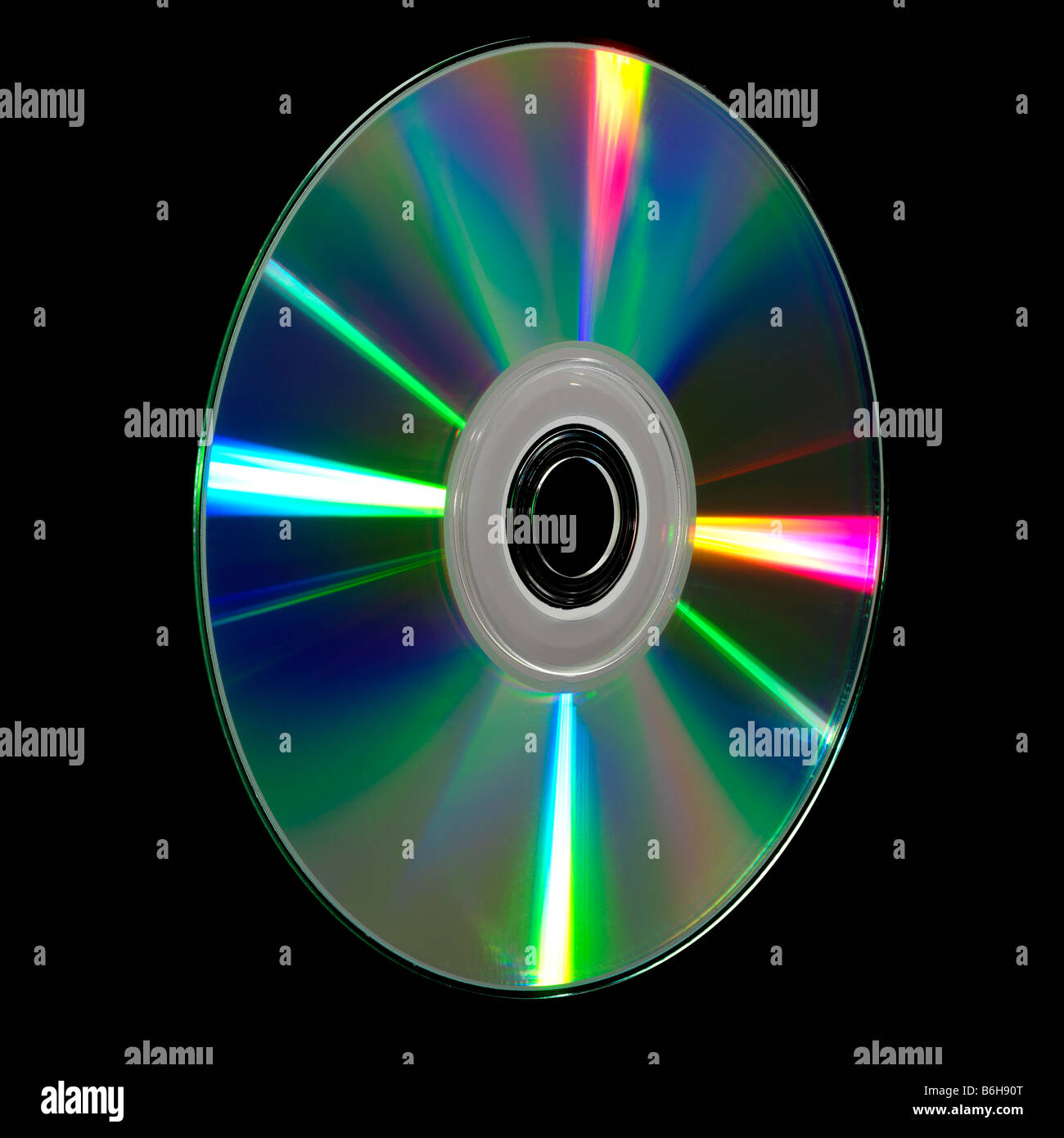 A CD with colourful lines Stock Photo - Alamy