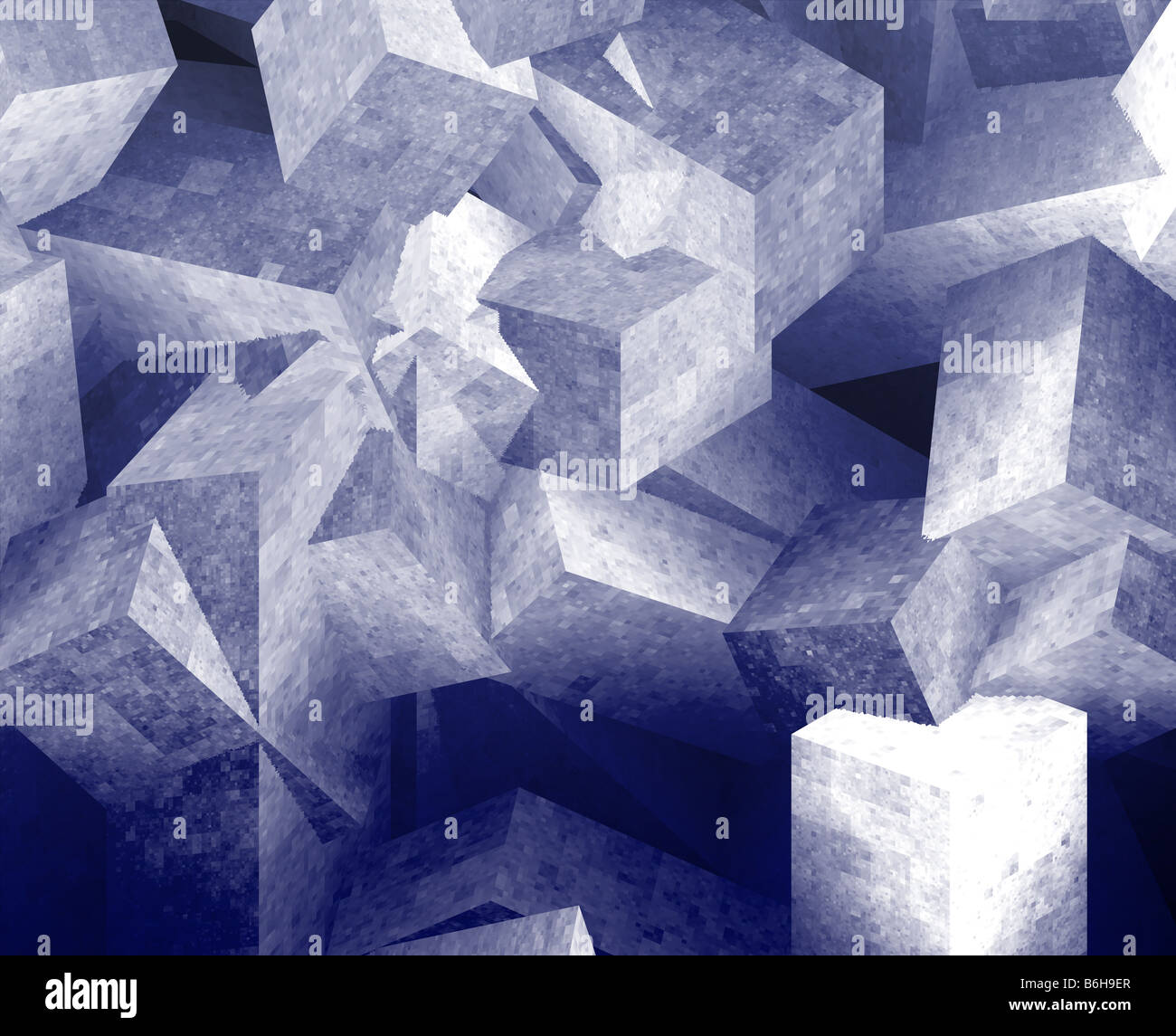 Crystal 3d cubes abstract background design illustration Stock Photo ...