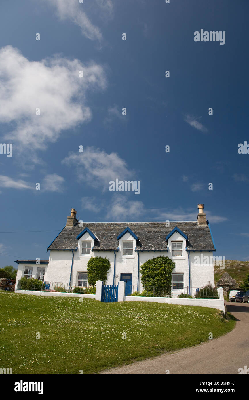 Traditional cottage, Iona Stock Photo - Alamy