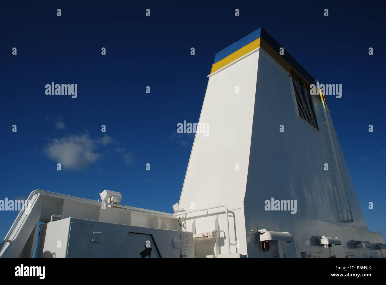 Funnel of the Malta to Gozo Channel Ferry Stock Photo - Alamy