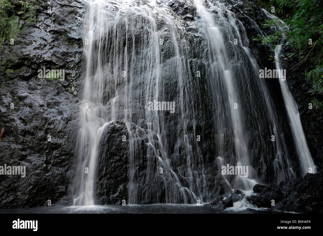 connemara waterfall rapids cascade on a small stream river flowing ...