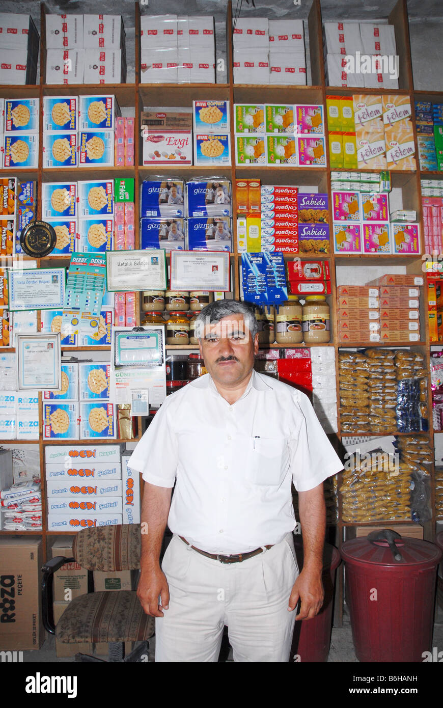 Shopkeeper in Van, a town in North East Turkey Stock Photo - Alamy