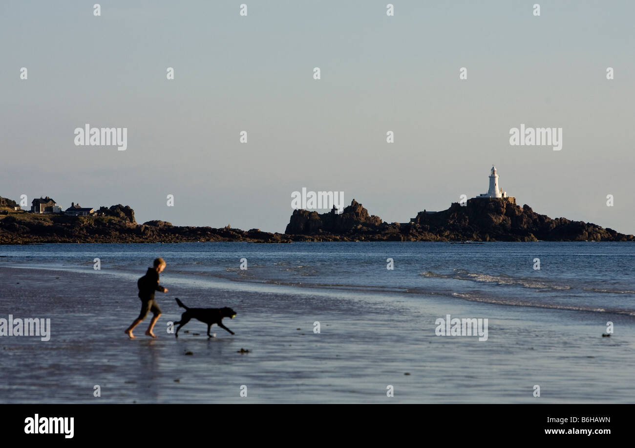 La Corbiere Lighthouse Stock Photo - Alamy