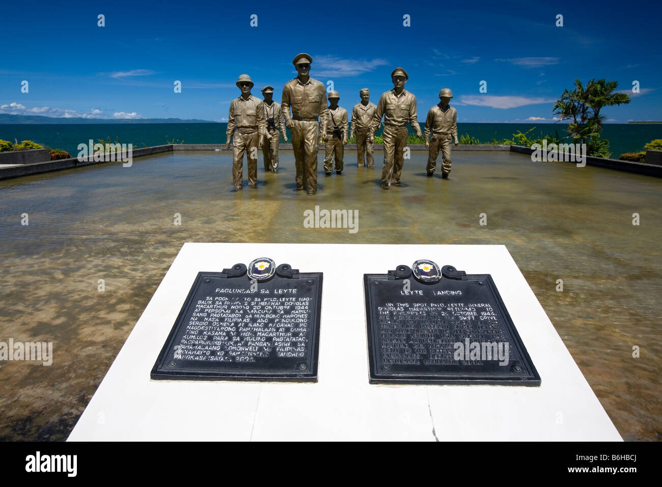 The Leyte Landing Memorial in Tacloban, Philippines Stock Photo - Alamy