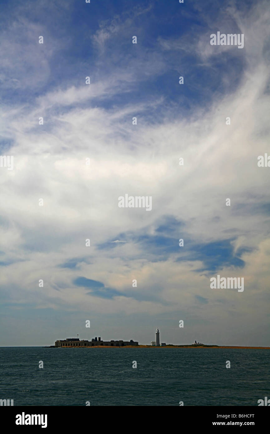Hurst Castle fort at the entrance to The Solent Hampshire England UK ...