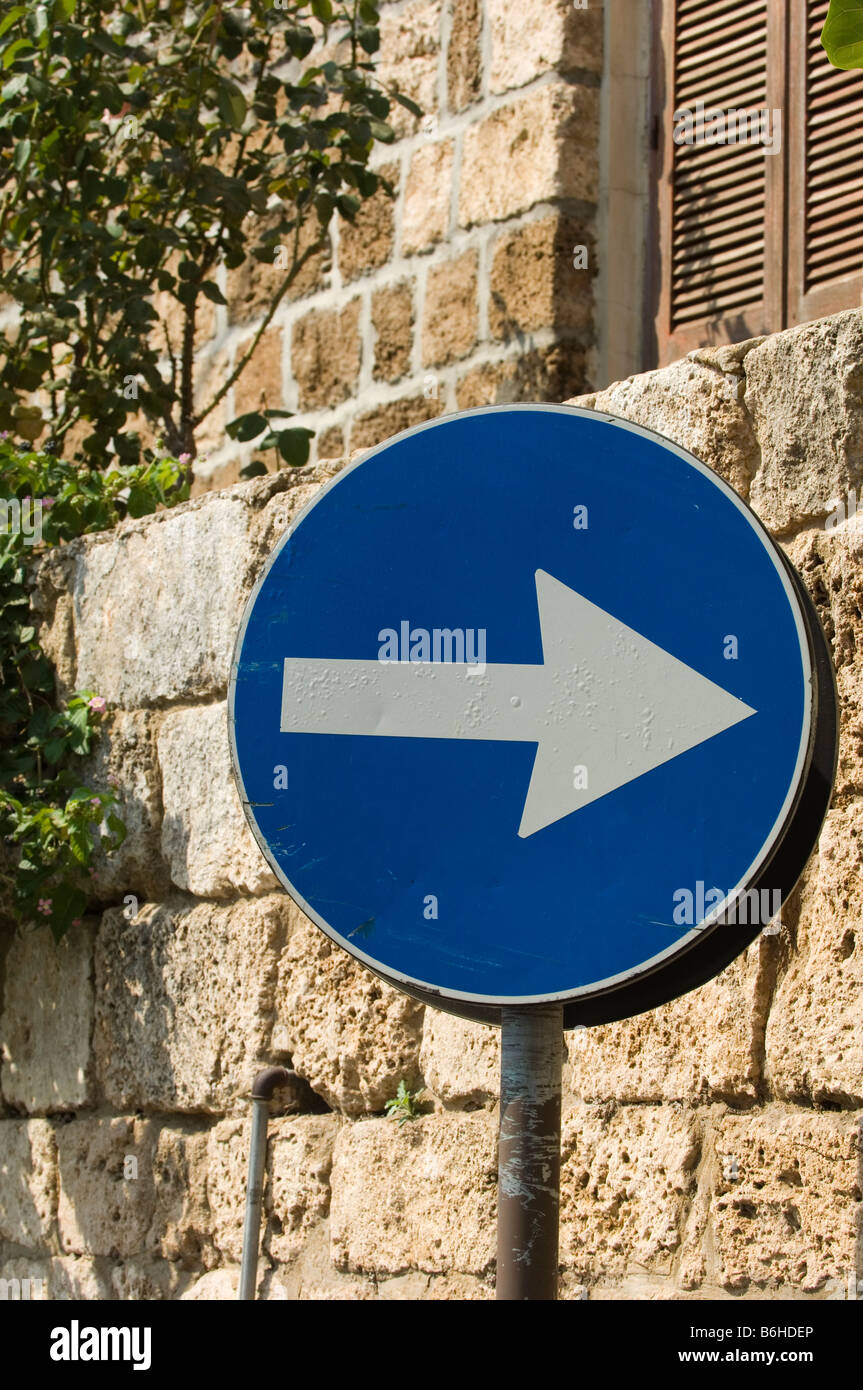 Road sign Lebanon Middle East Stock Photo - Alamy