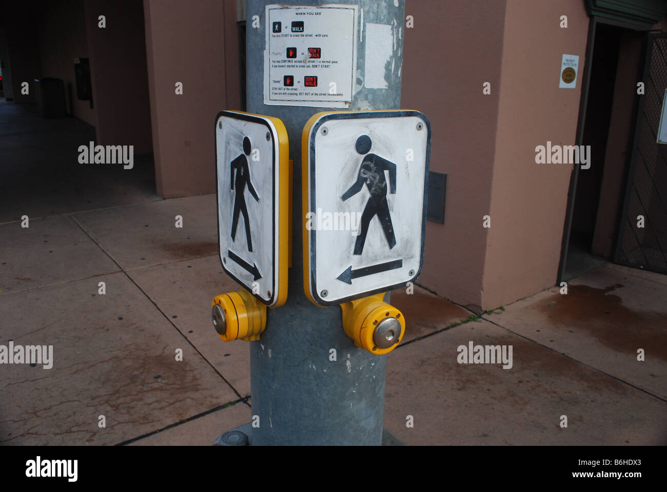 pedestrian traffic signal Santa Fe New Mexico USA Stock Photo - Alamy