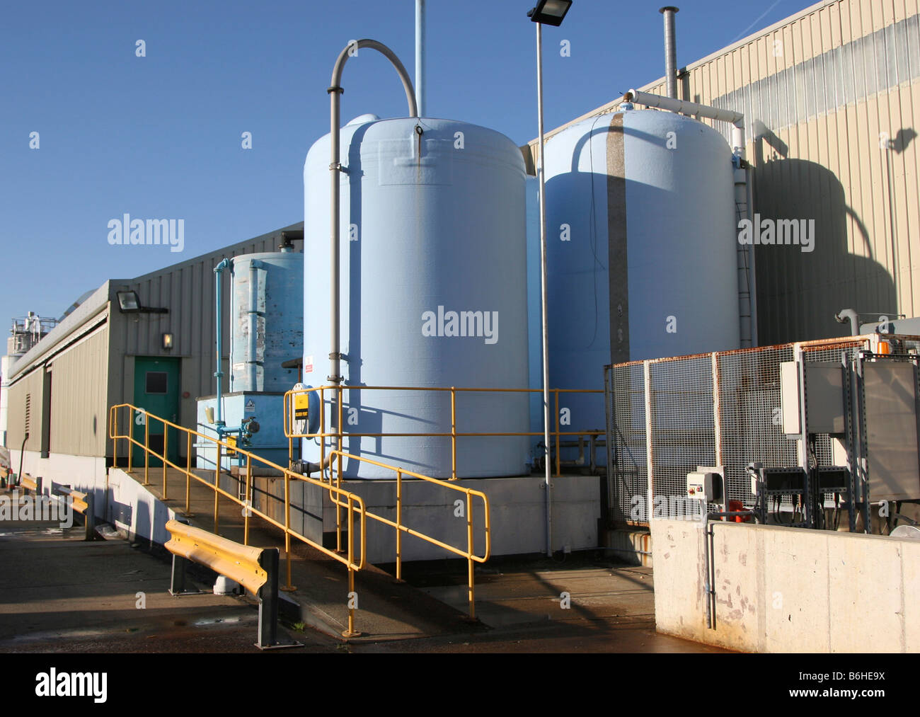 Water treatment plant at a factory Stock Photo - Alamy