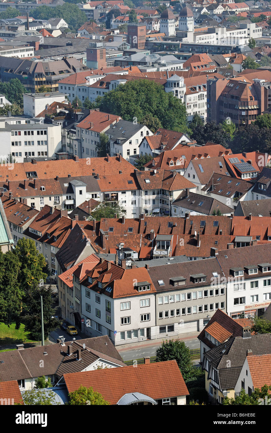 High view on Bielefeld city Germany Stock Photo - Alamy