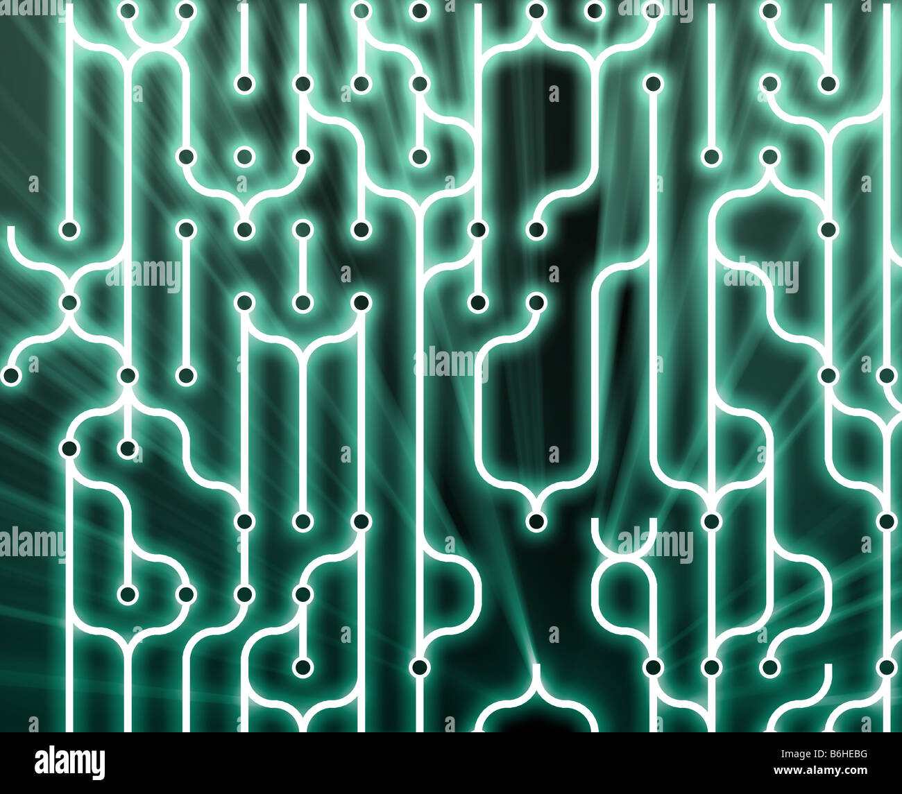 Abstract wallpaper illustration of electronic circuitry patterns Stock ...