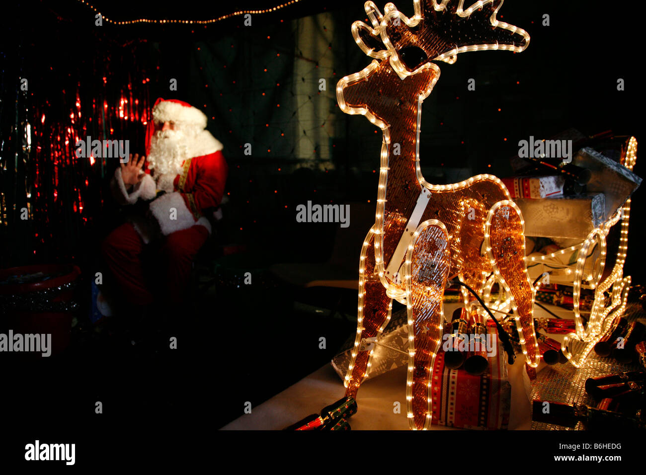 Santas christmas grotto hi-res stock photography and images - Alamy