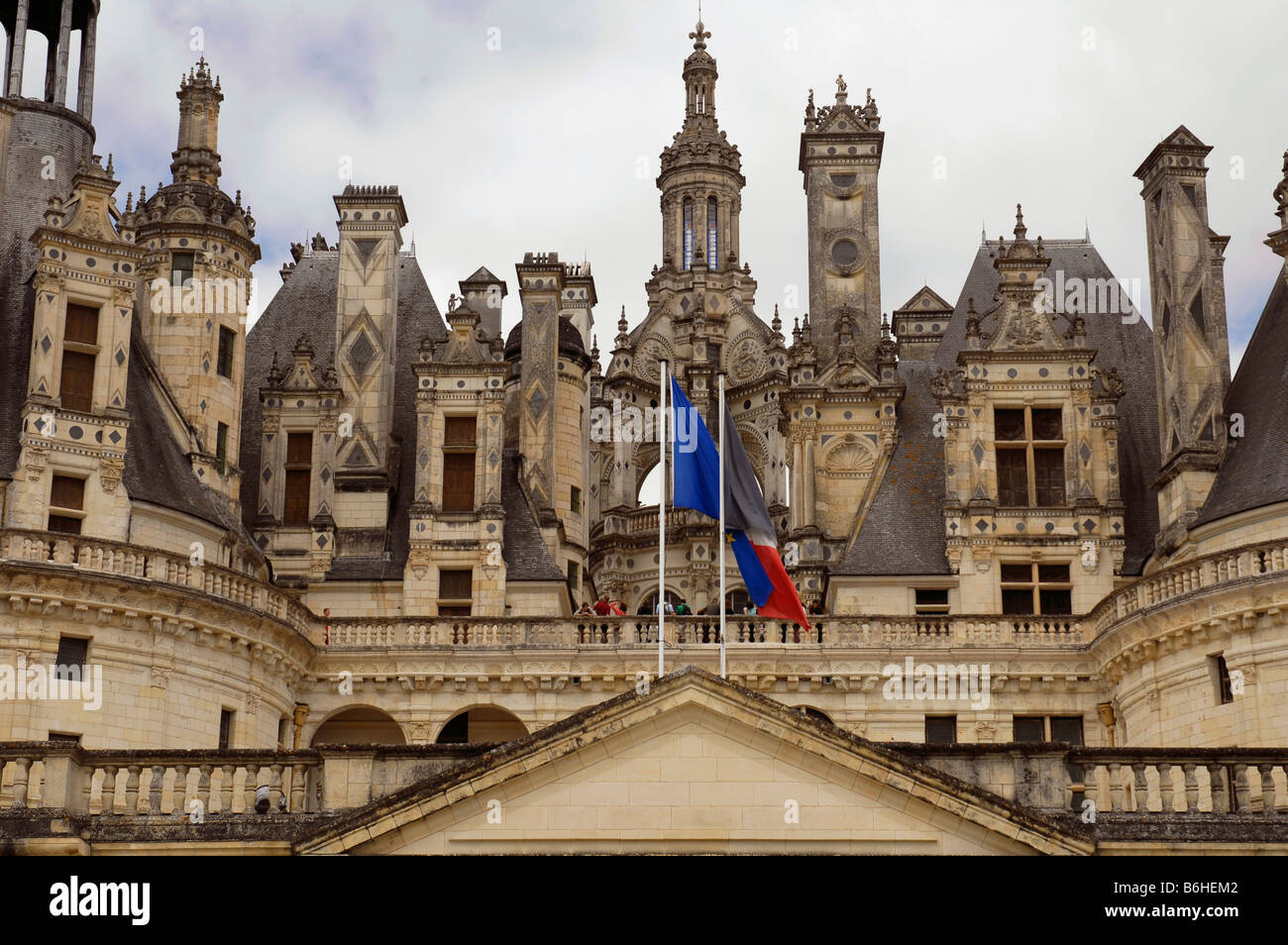 Chateau Royal de Chambord French Renaissance, Loire valley Loir et Cher ...