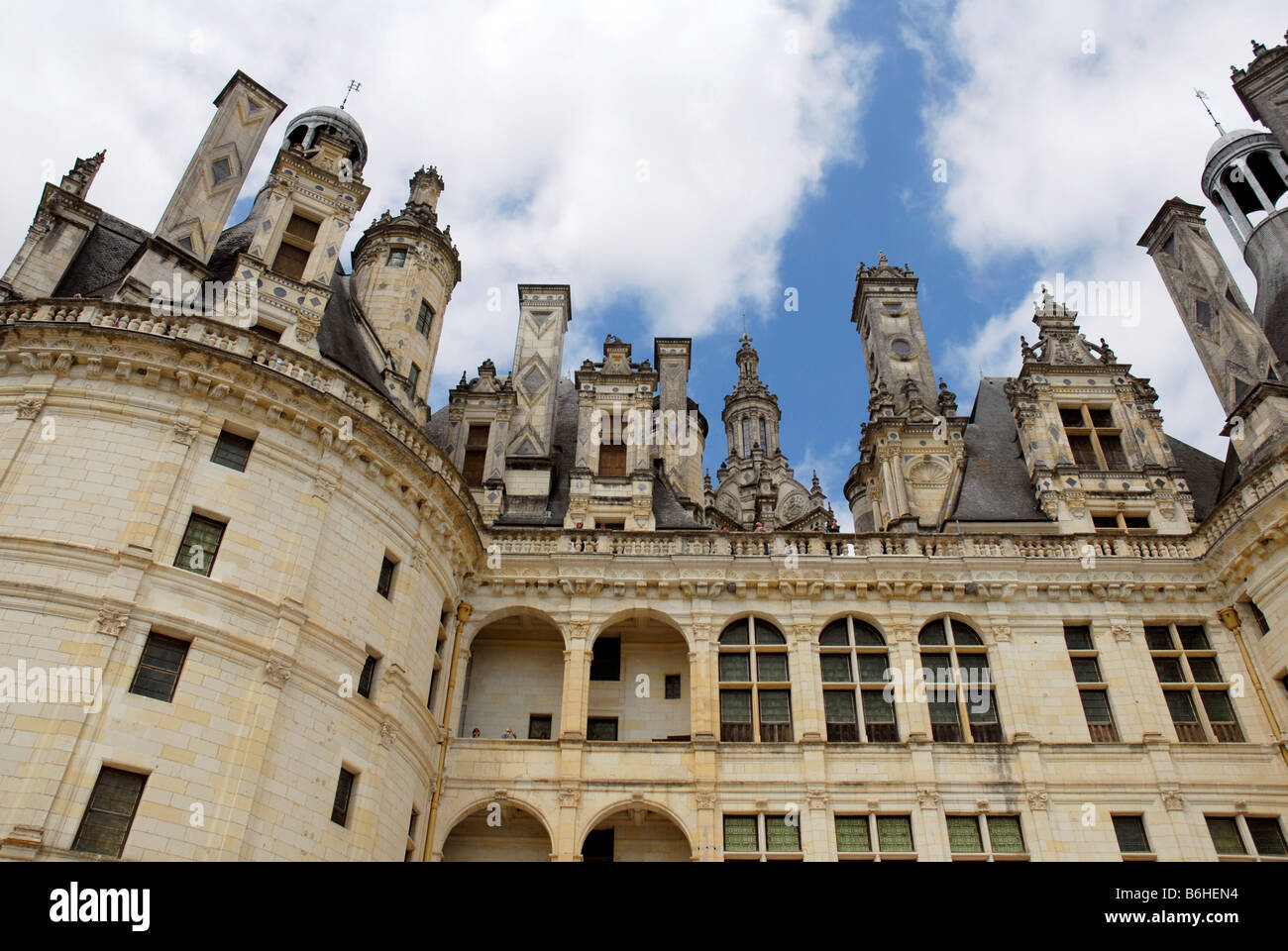 Chateau Royal de Chambord French Renaissance, Loire valley Loir et Cher ...