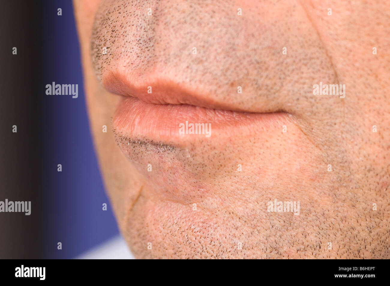 Detail mans lips hi-res stock photography and images - Alamy