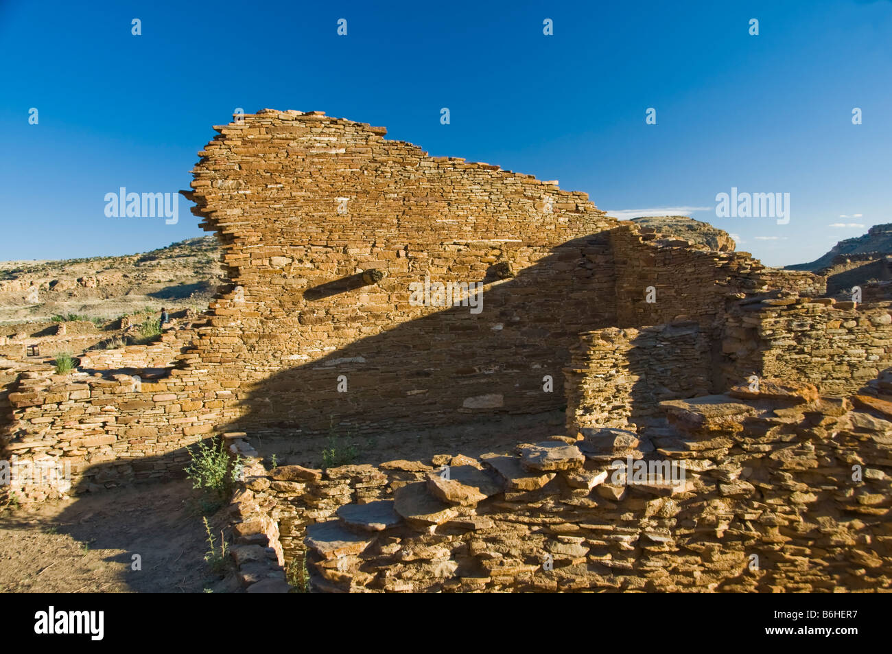 Chaco canyon Culture National Historical Park New Mexico Stock Photo ...