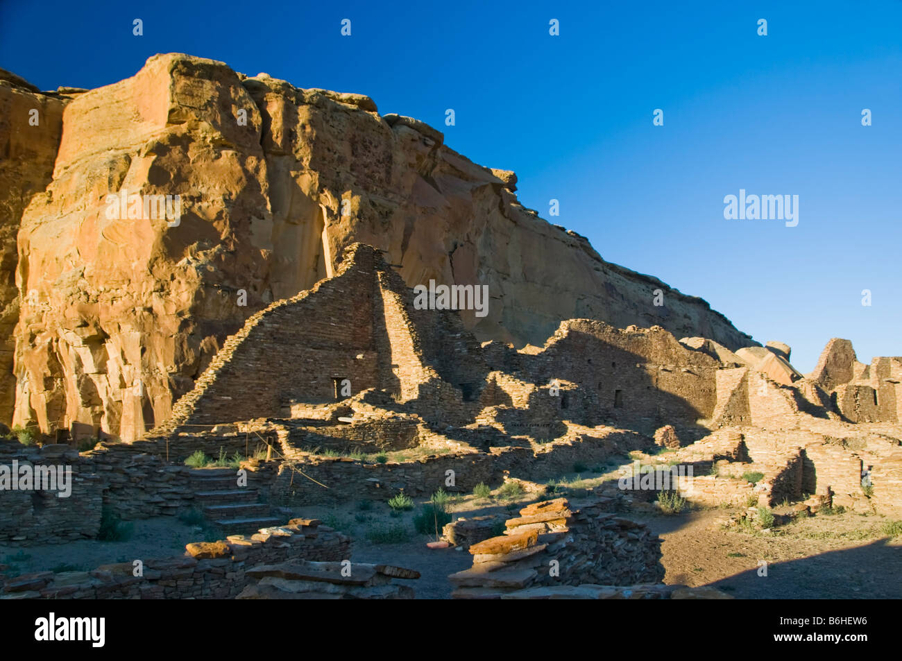 Chaco canyon Culture National Historical Park New Mexico Stock Photo ...