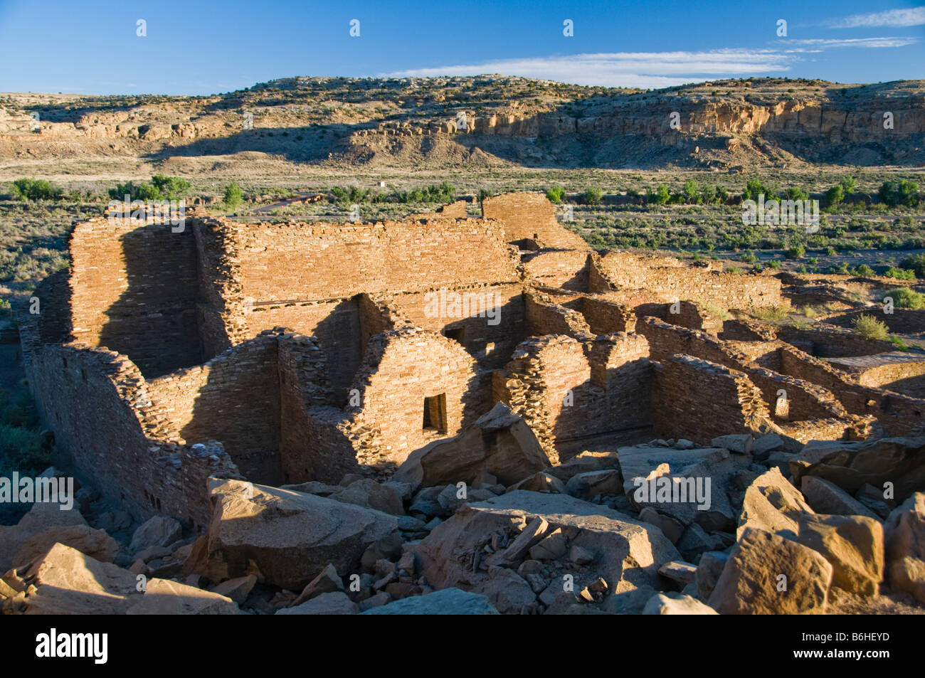 Chaco canyon Culture National Historical Park New Mexico Stock Photo ...