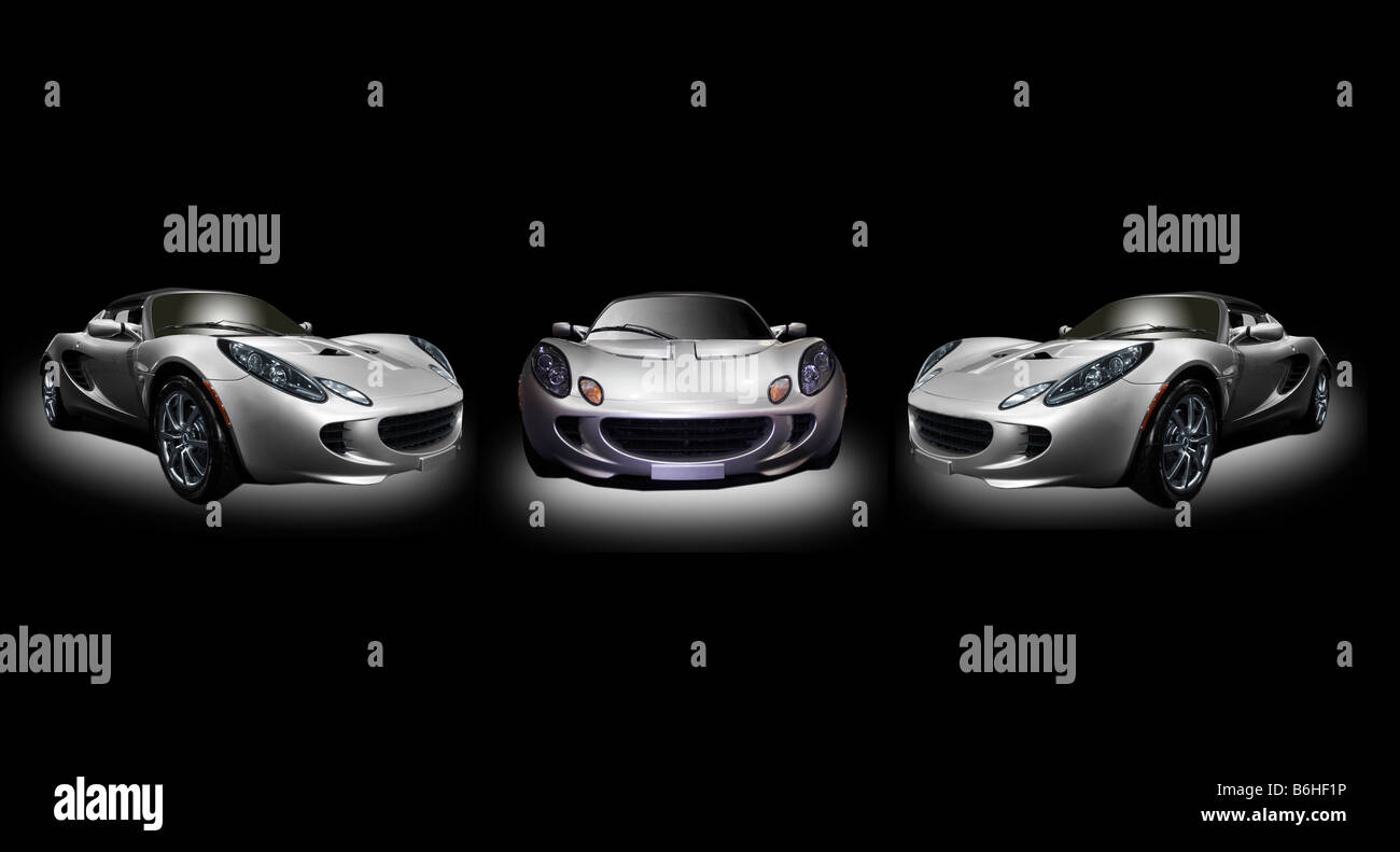 silver sports car Stock Photo - Alamy