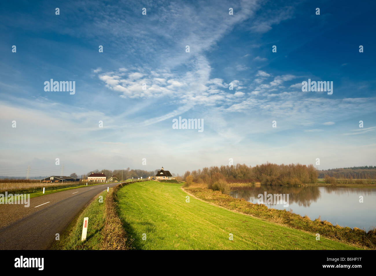 country road in the netherlands Stock Photo - Alamy
