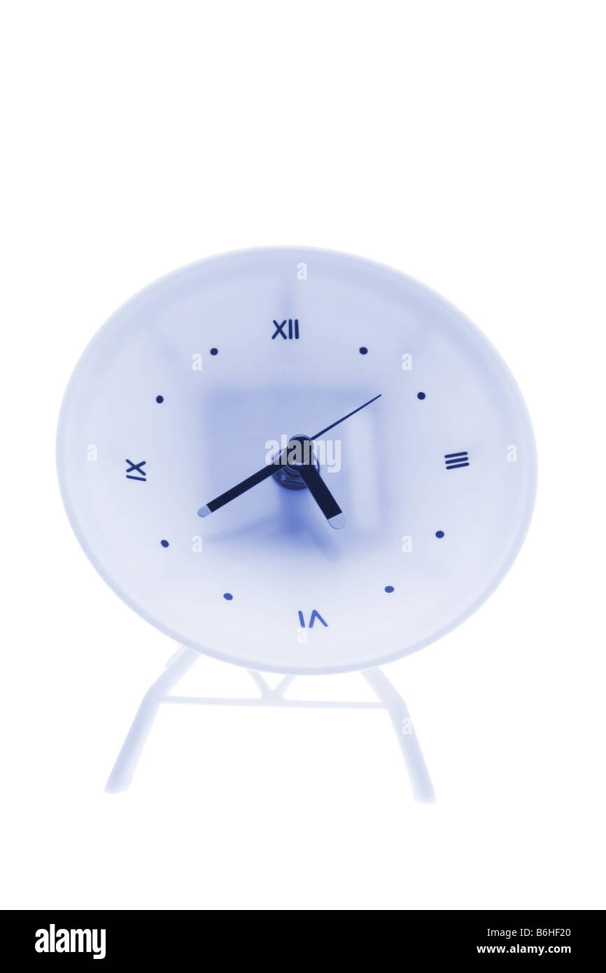 Clock with Stand Stock Photo - Alamy