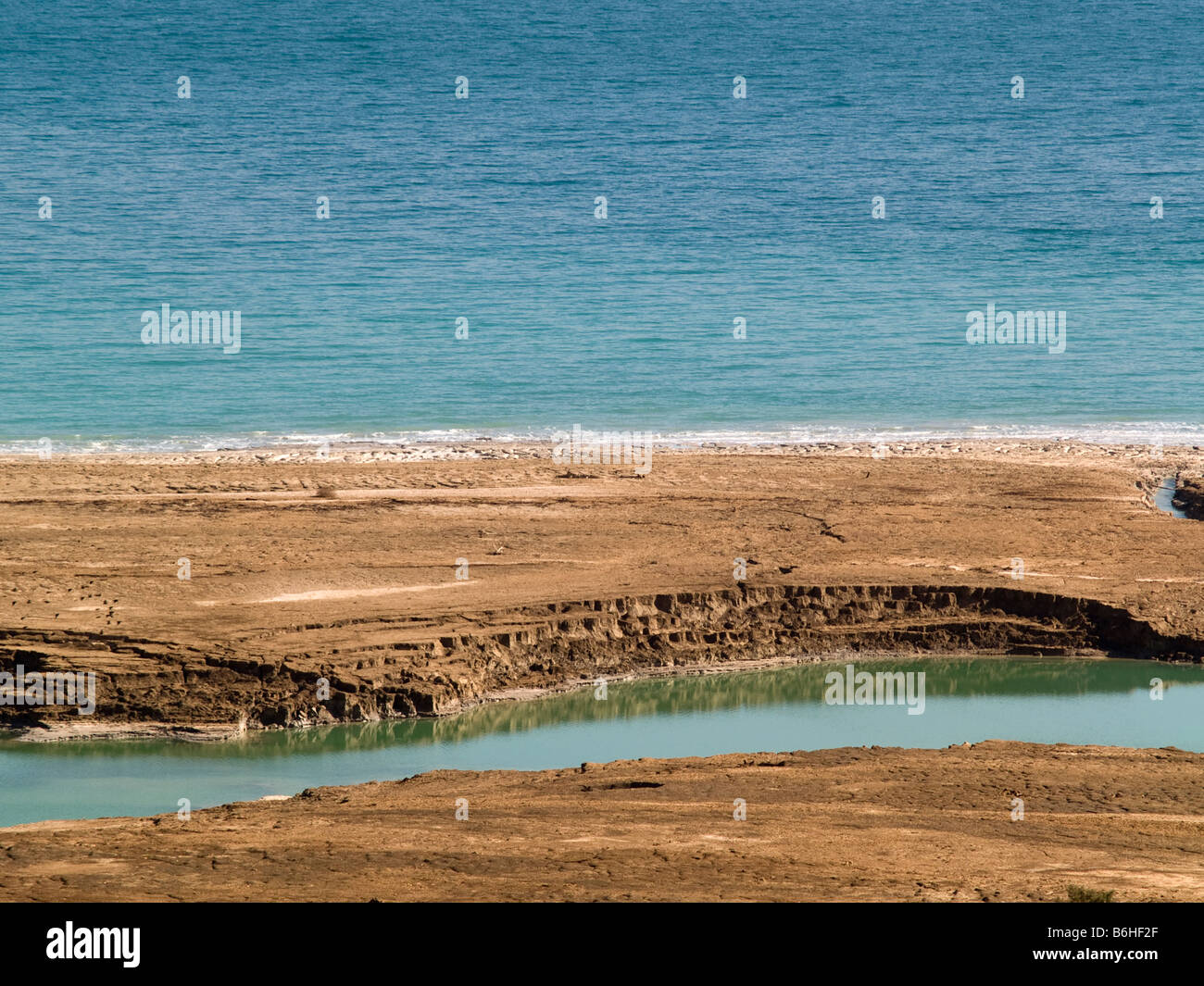Israel Dead Sea sea Jordan Mountains hills mud Stock Photo - Alamy