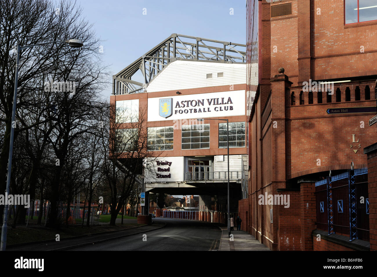 The Trinity Road stand of Villa Park in Birmingham the home of English ...