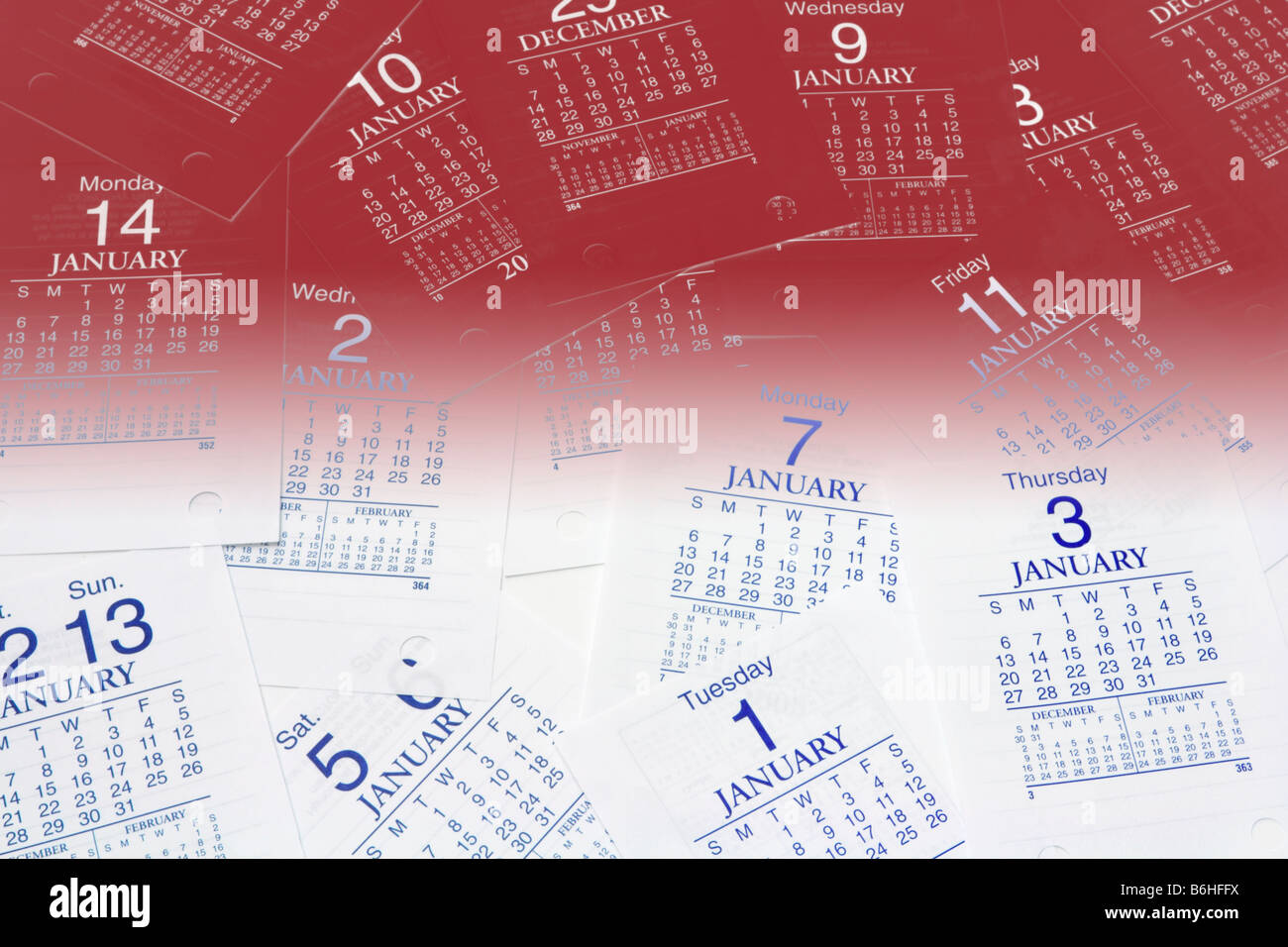 Calendar torn calendar sheets hi-res stock photography and images - Alamy