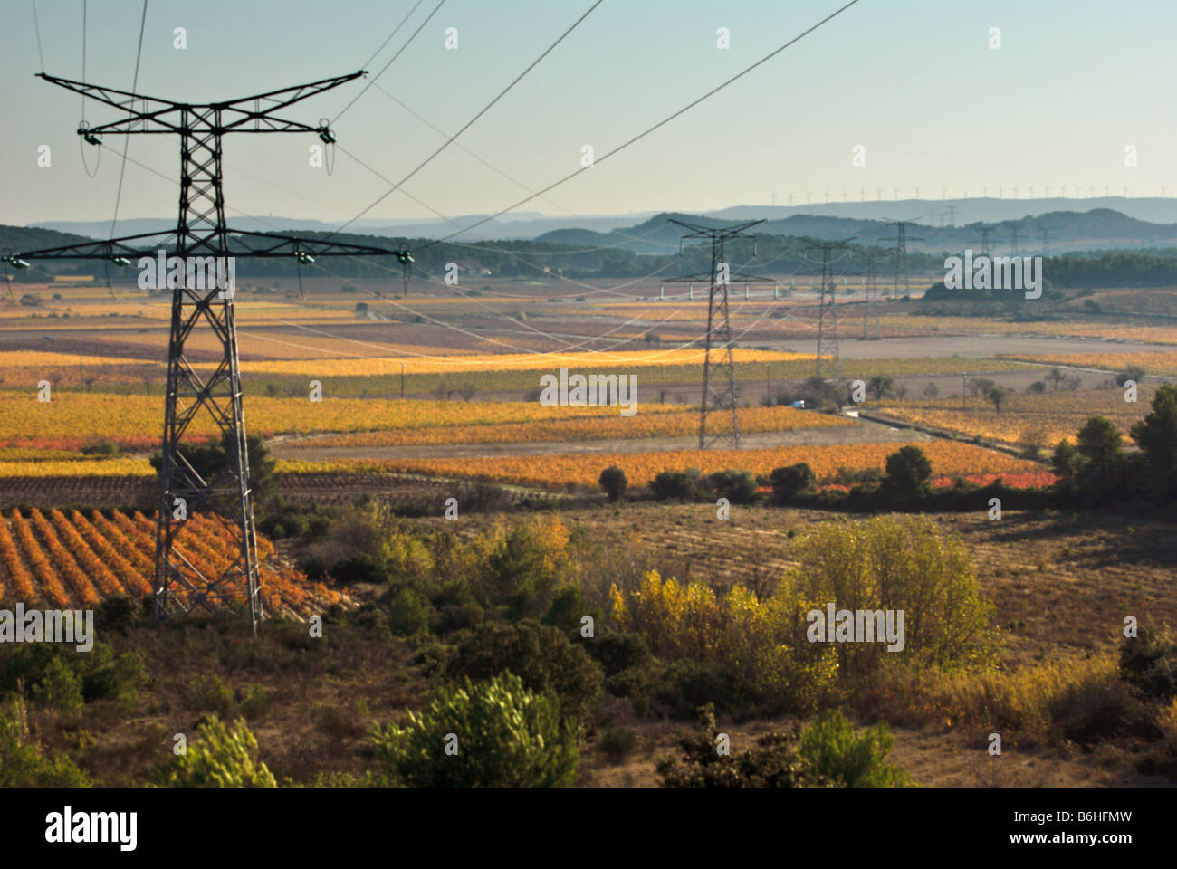 Electricity pylons france hi-res stock photography and images - Alamy