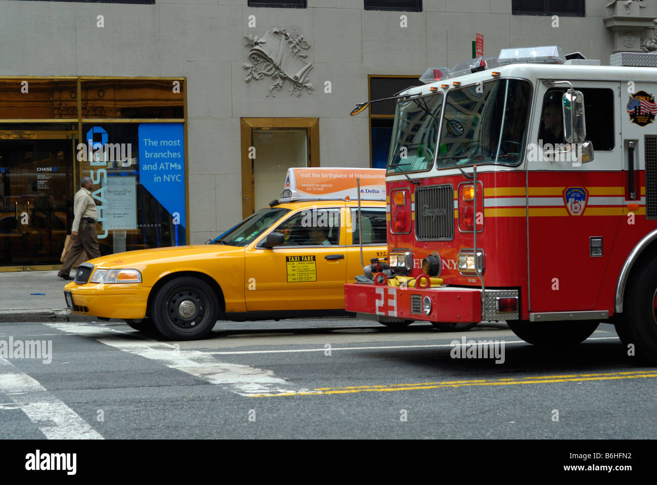 NYFD Fire Truck, New York City, U.S.A Stock Photo - Alamy