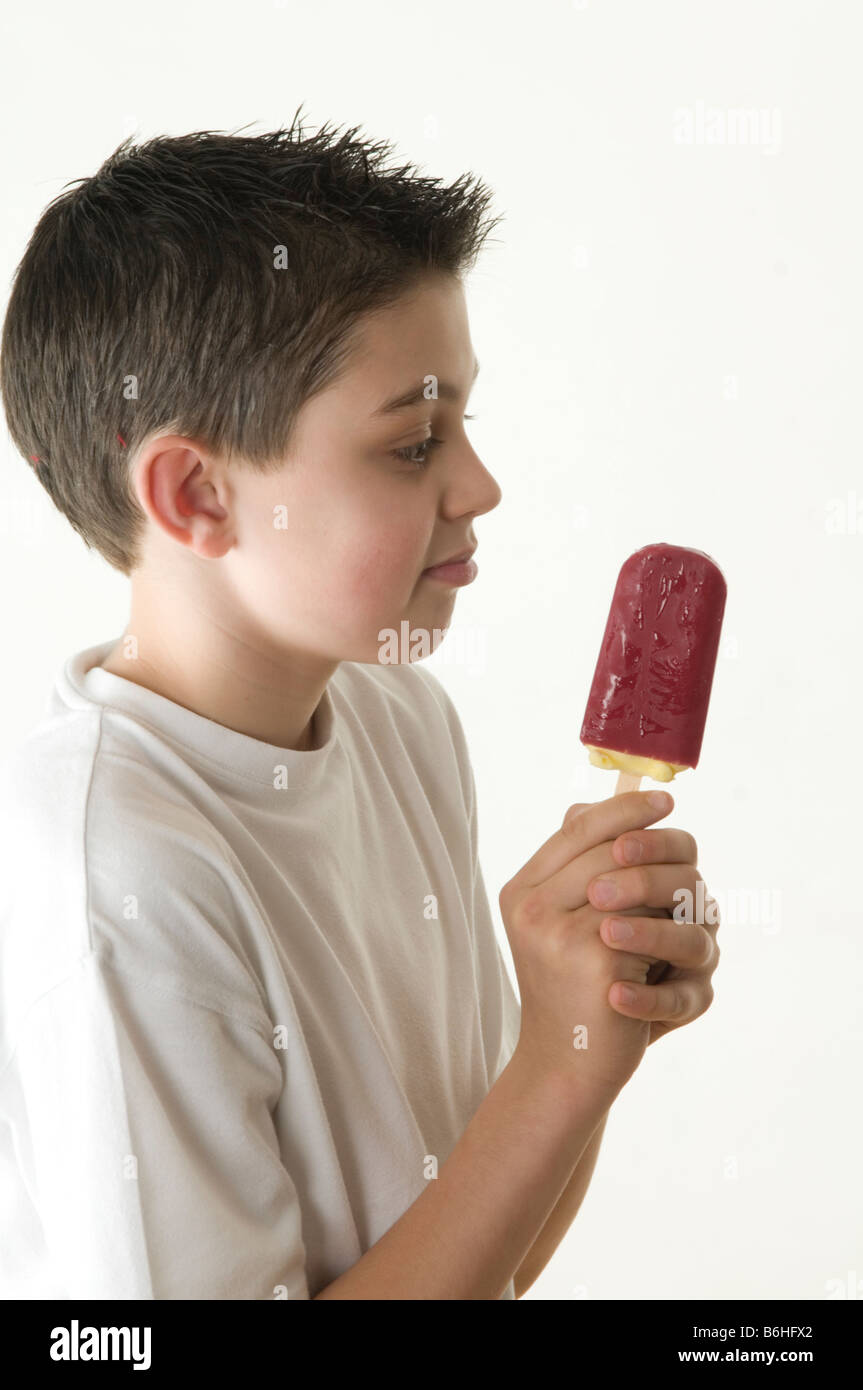 ice cream lolly cornetto cone boy child eat eating food taste tasty ...