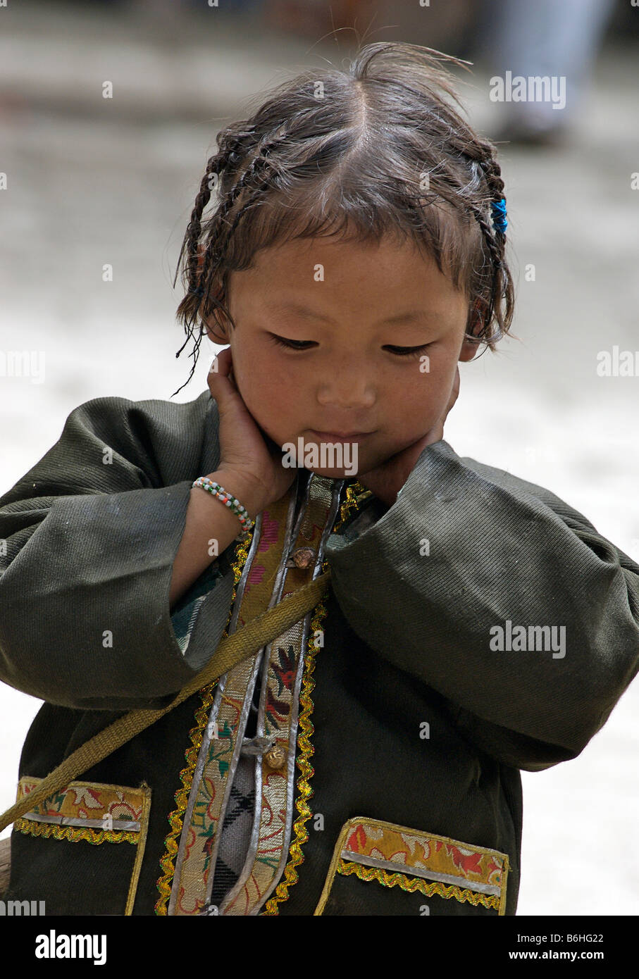 Tibetan child, Lhasa, Tibet Stock Photo - Alamy