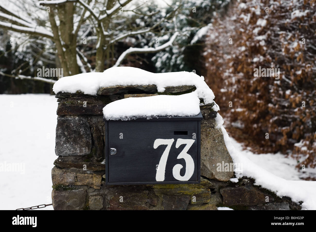 Mailman snow hi-res stock photography and images - Alamy