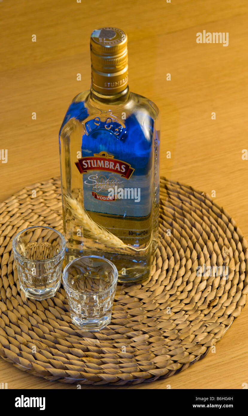 Bottle of Vodka Stock Photo - Alamy