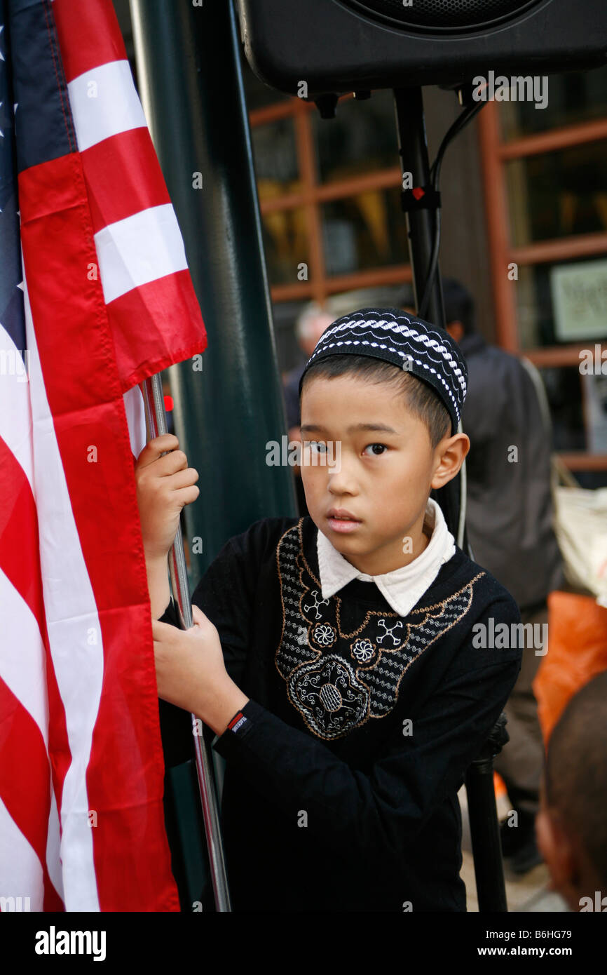 Muslim parade america flag hi-res stock photography and images - Alamy