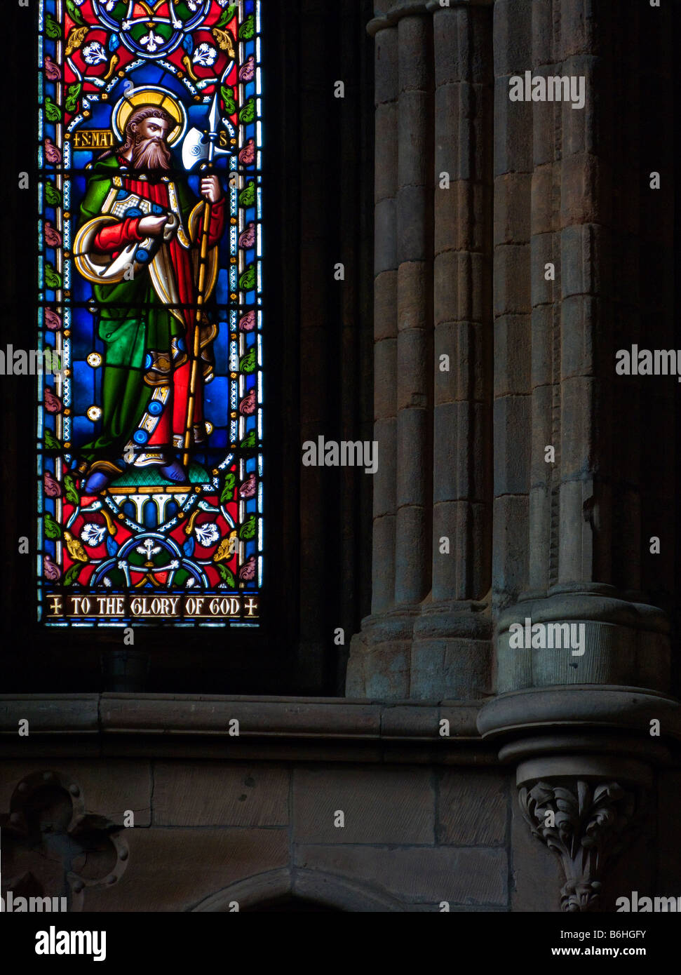 Medieval stained glass window 15th century hi-res stock photography and ...