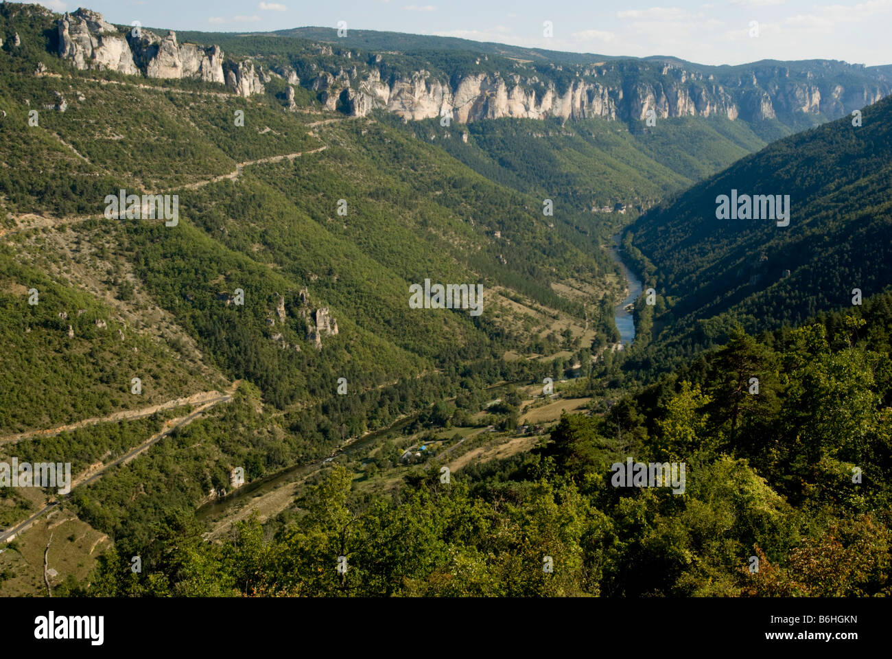 Europe France massif central gorges Stock Photo - Alamy