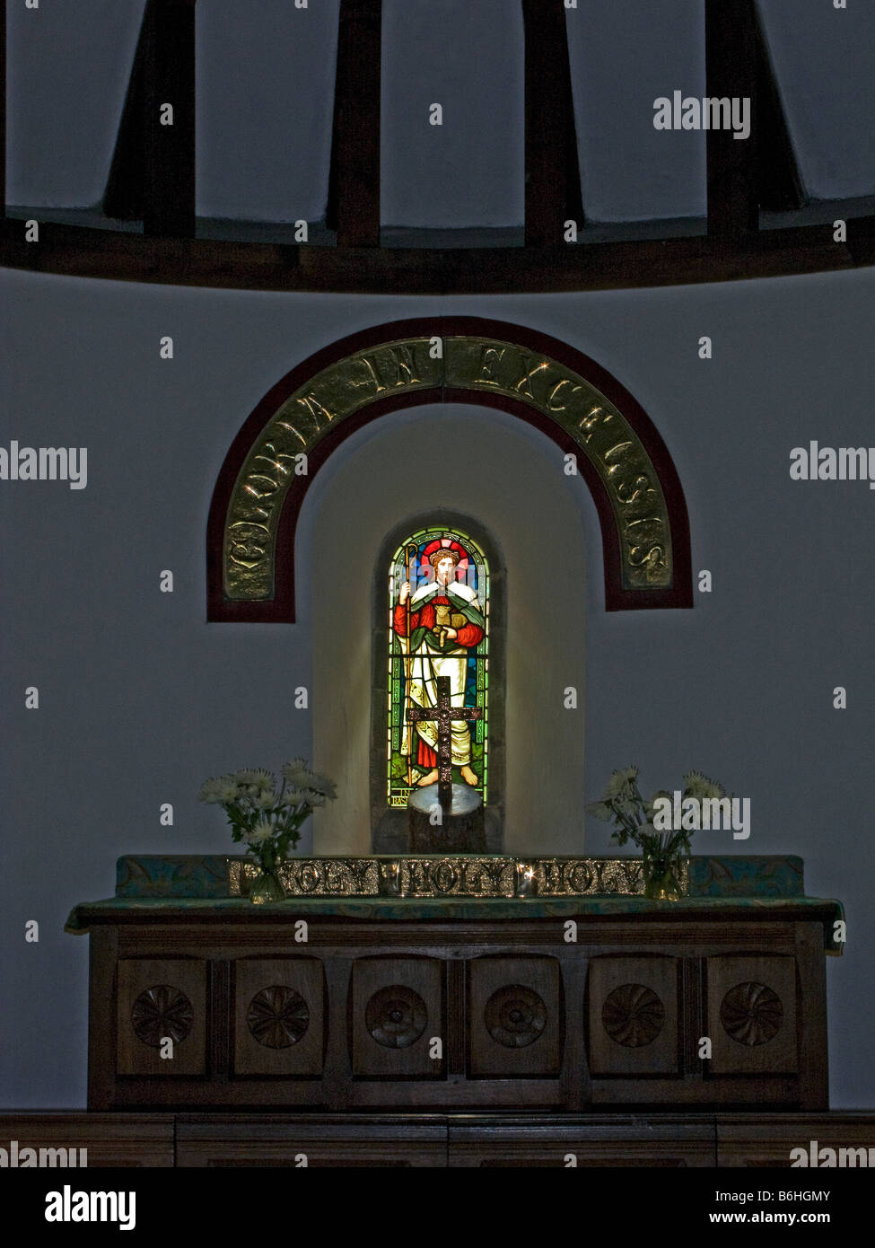 St cuthbert stained glass window hi-res stock photography and images ...