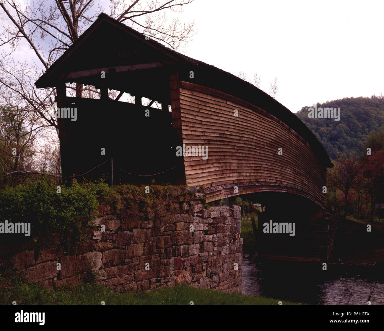 Humpback Covered Bridge Stock Photo - Alamy