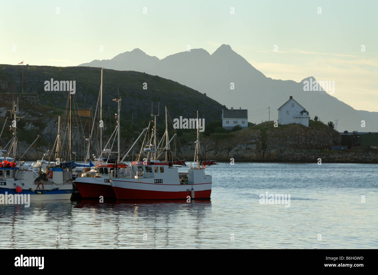 Bodo harbour in Northern Norway Stock Photo - Alamy